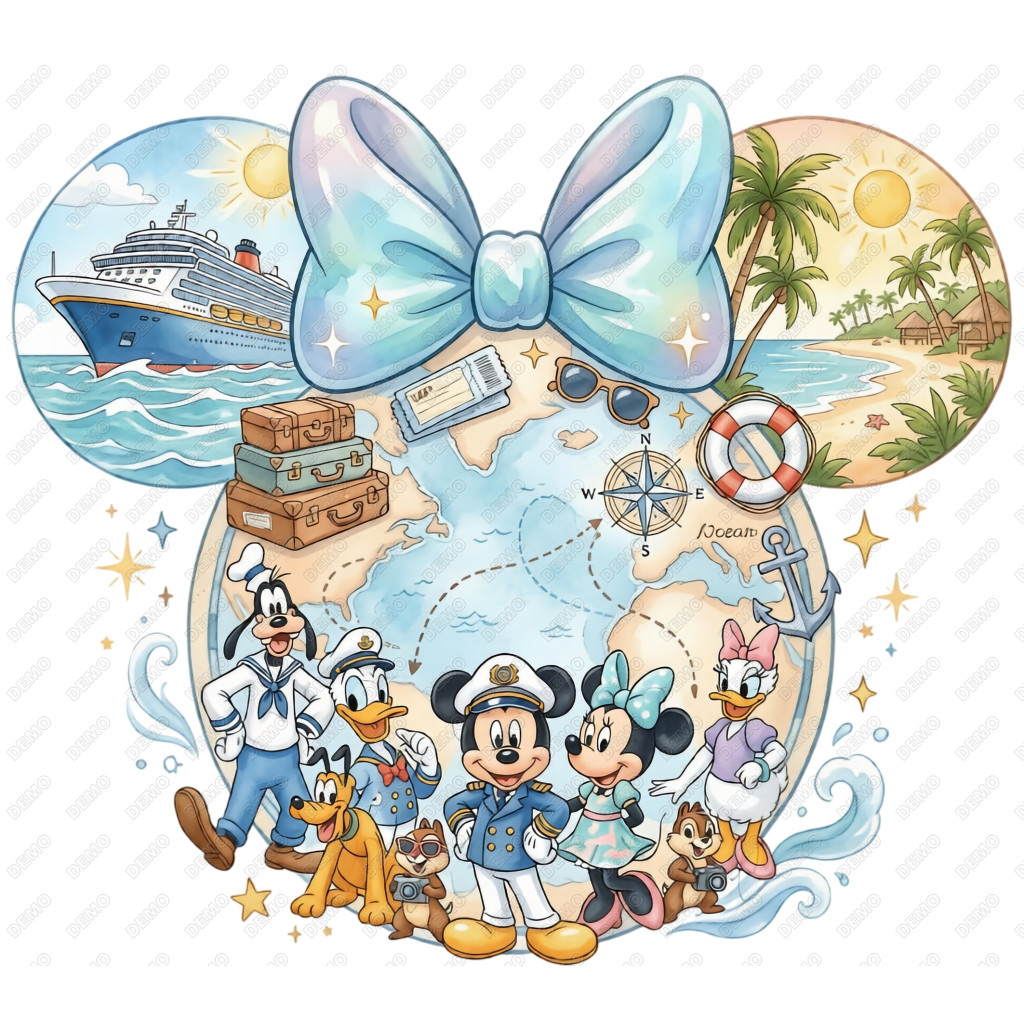 Disney Vacation Mickey Mouse, Minnie Mouse, Donald Duck, Daisy Duck ...
