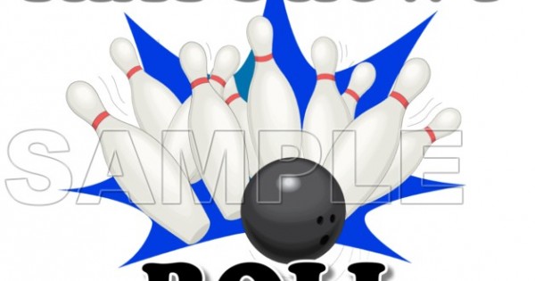 Bowling T Shirt Iron on Transfer Decal #1