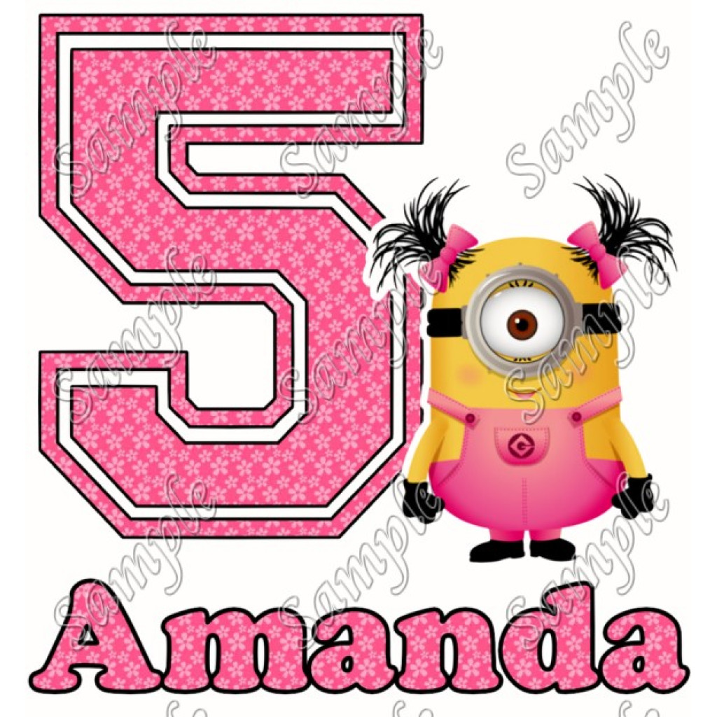 Minion Girl Birthday Printables 2024 Newly Style Personalized Name