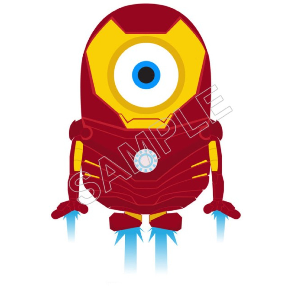 Minion Ironman Iron Man Minion Gold Mk85 Mech Armor Compatible With