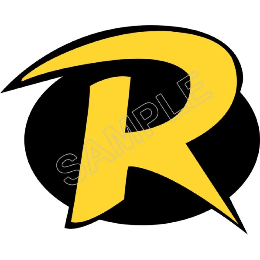 Robin Shirt Logo Men's Batman Logo Boy Wonder Robin Long Sleeve Shirt