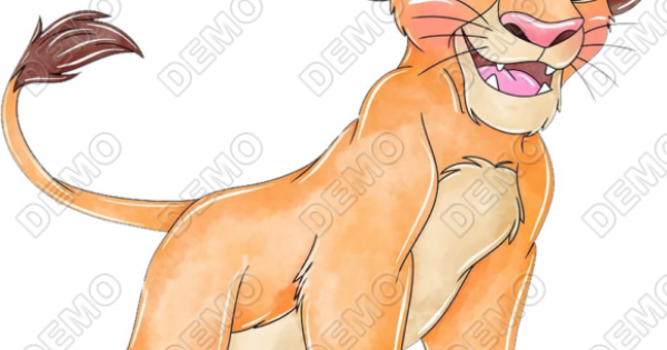 The Lion King Simba T Shirt Heat Iron on Transfer Decal #1