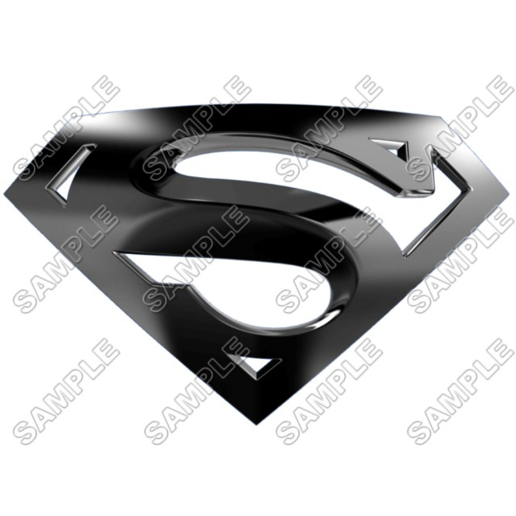 Black Superman Logo Sticker
